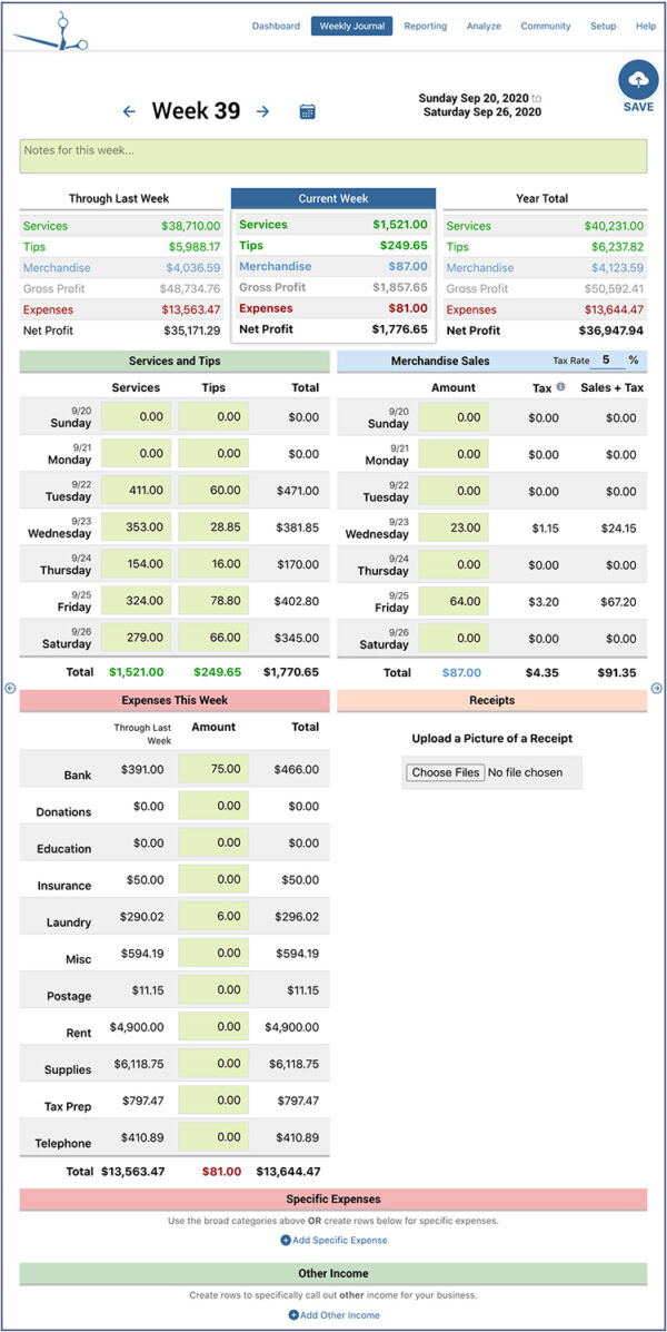 Simple and Easy Bookkeeping - Salon Accounting
